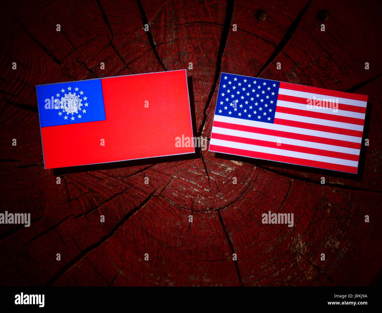 Usa myanmar flag hi-res stock photography and images - Alamy