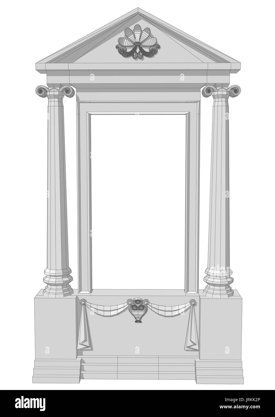 Old wall window opening Stock Vector Images - Alamy