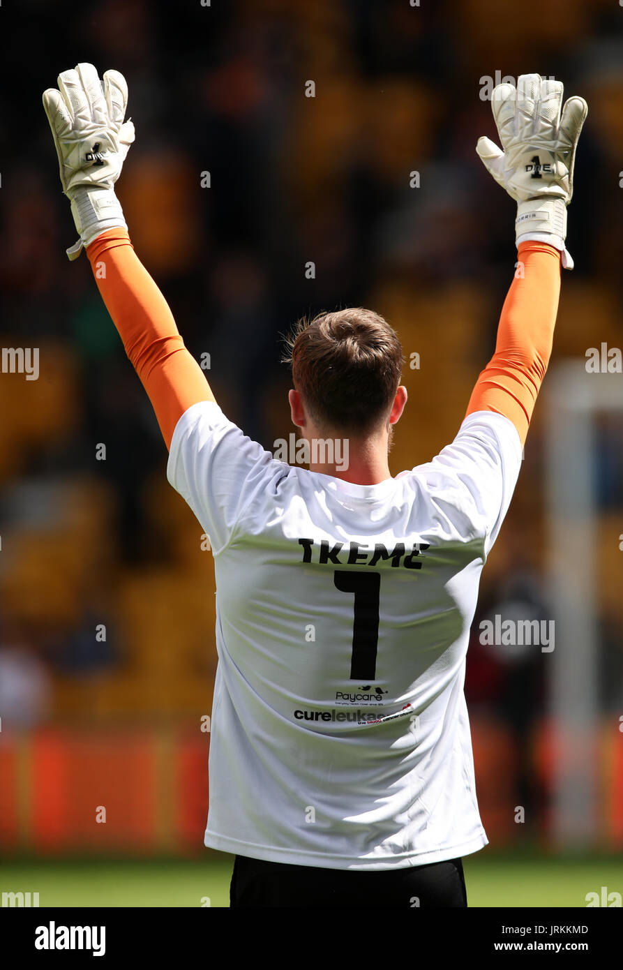 Wolverhampton Wanderers' goalkeeper Will Norris wears a shirt in ...