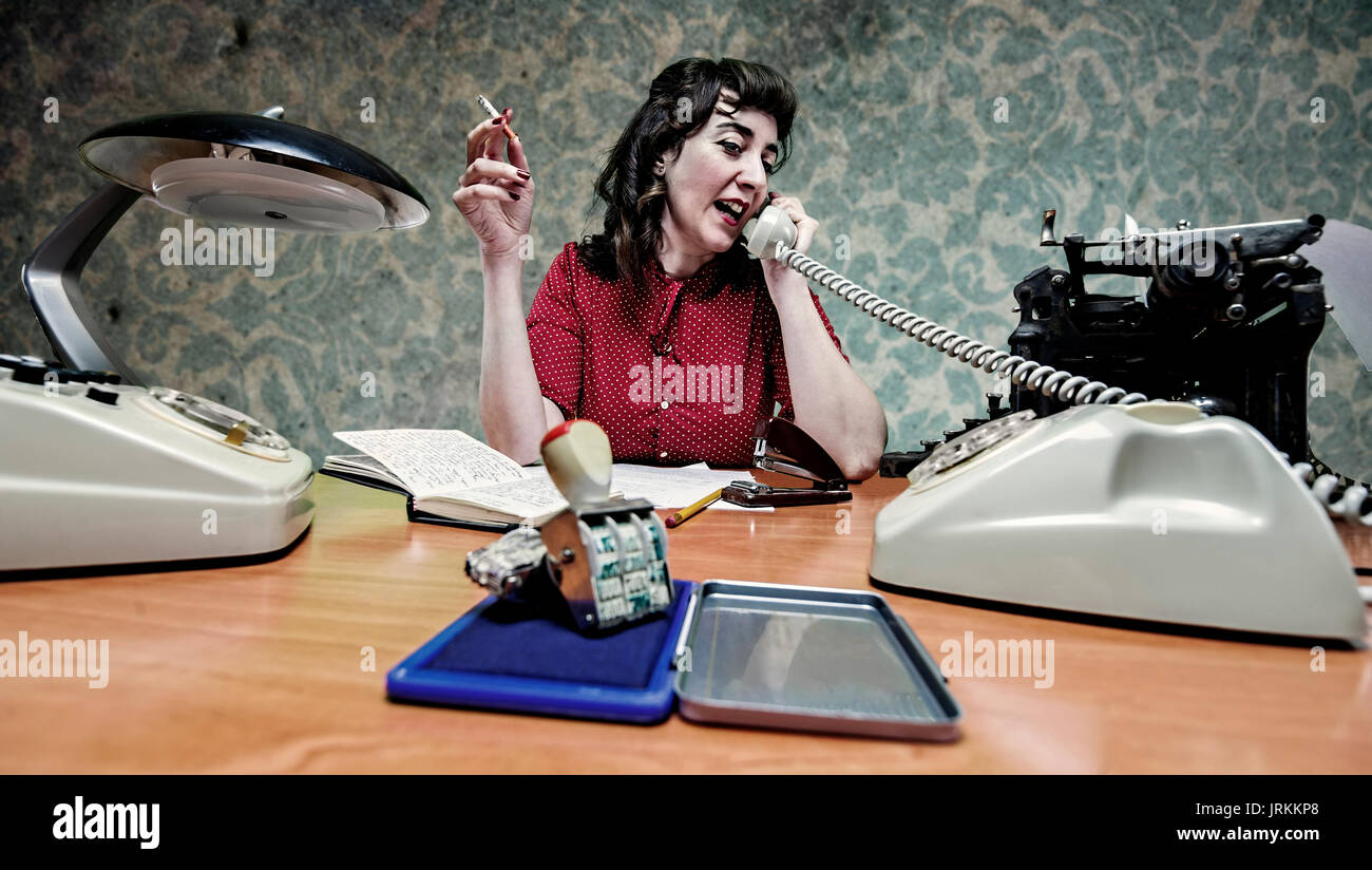 Young business woman smoking a cigarette hi-res stock photography and ...