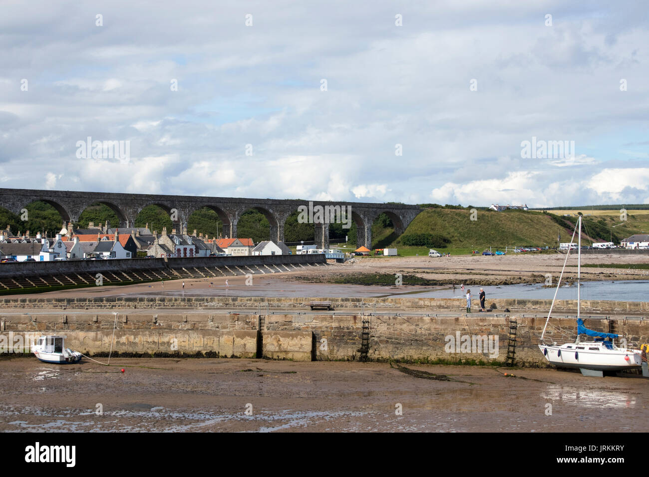 Cullen harbour, Scotland Stock Photo - Alamy