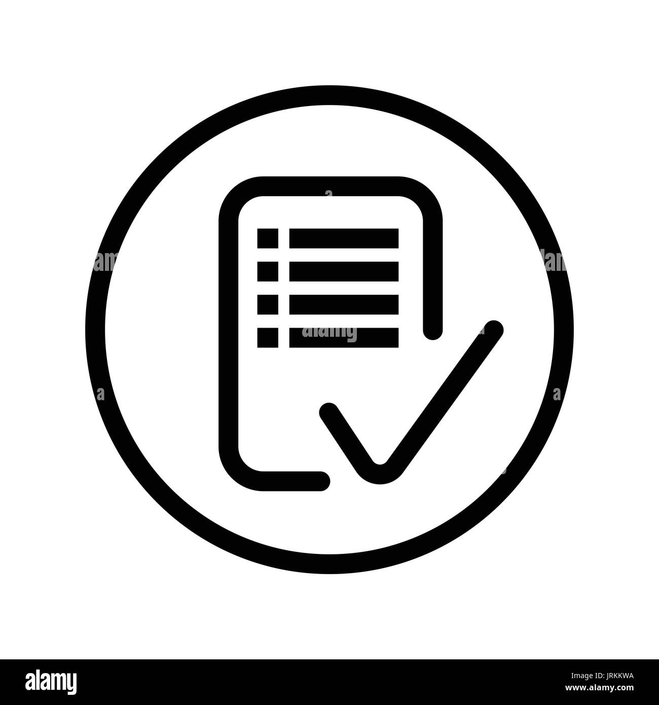 Check list inside Stock Vector Images - Alamy