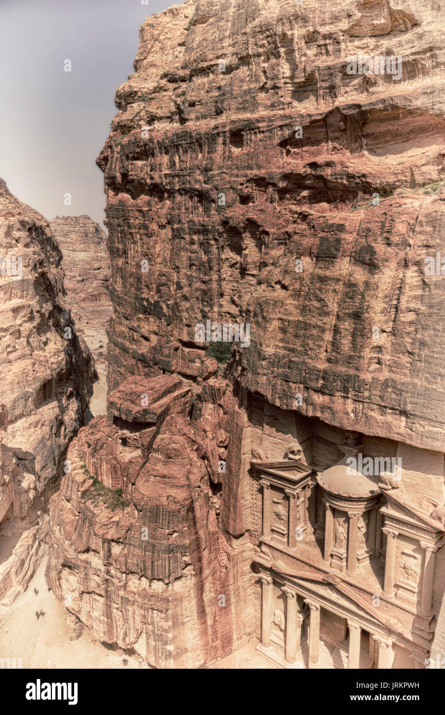 the antique site of petra in jordan one of the beautiful wonder of the ...