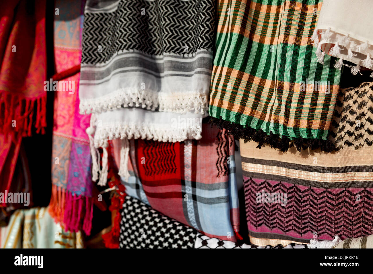 the texture of the cotton traditional symbolic arabian scarf like ...