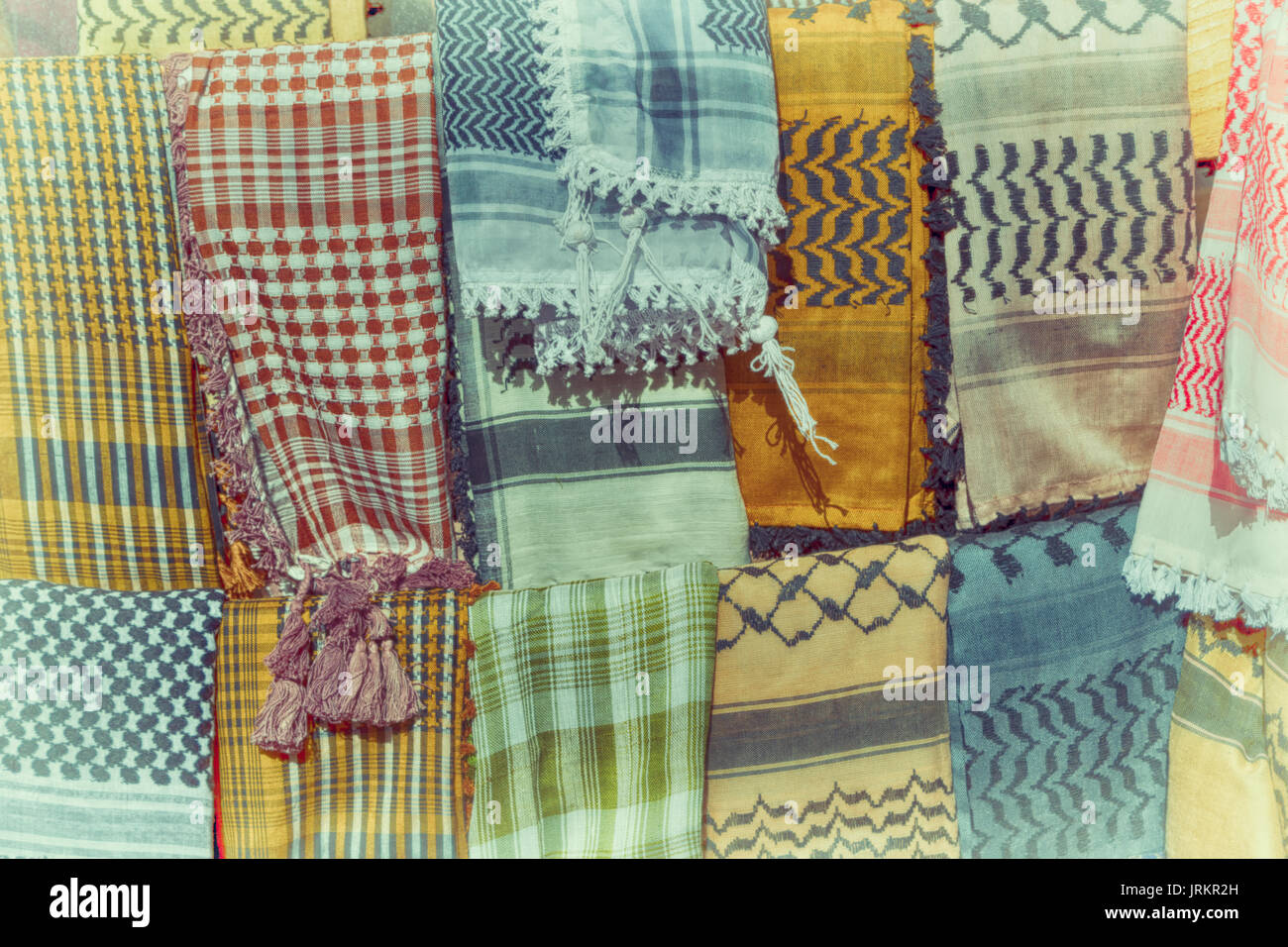 the texture of the cotton traditional symbolic arabian scarf like ...