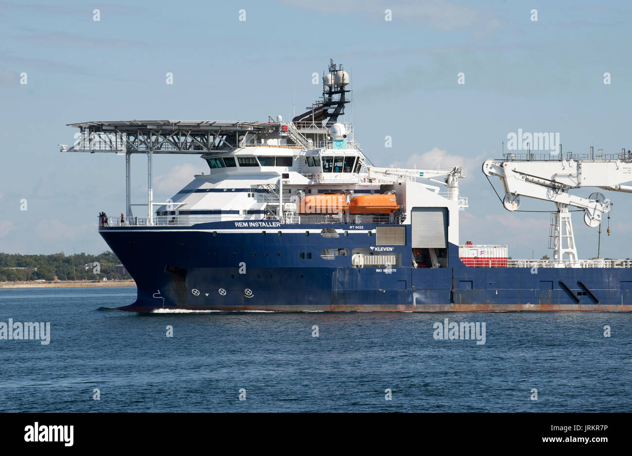 The Rem Installer an offshore supply ship underway off Pensacola on the ...