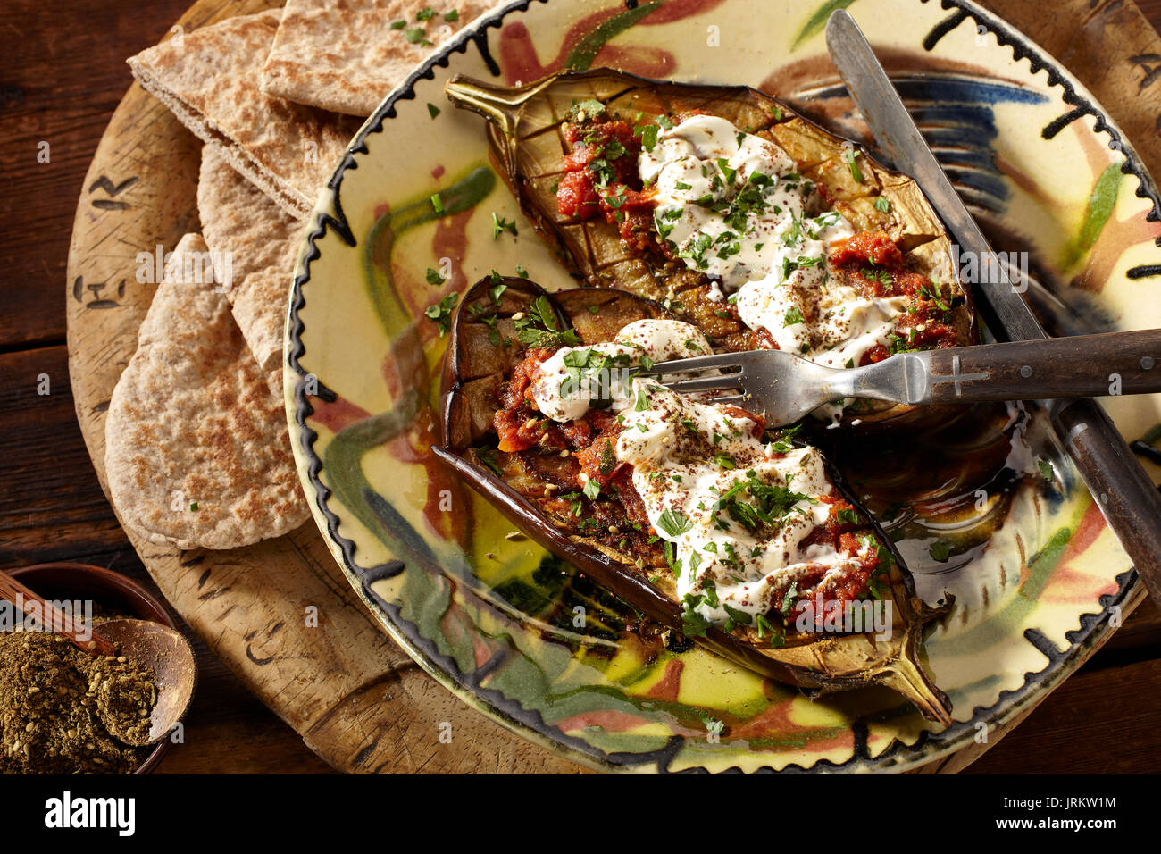 Turkish Imam bayaldi Stock Photo - Alamy