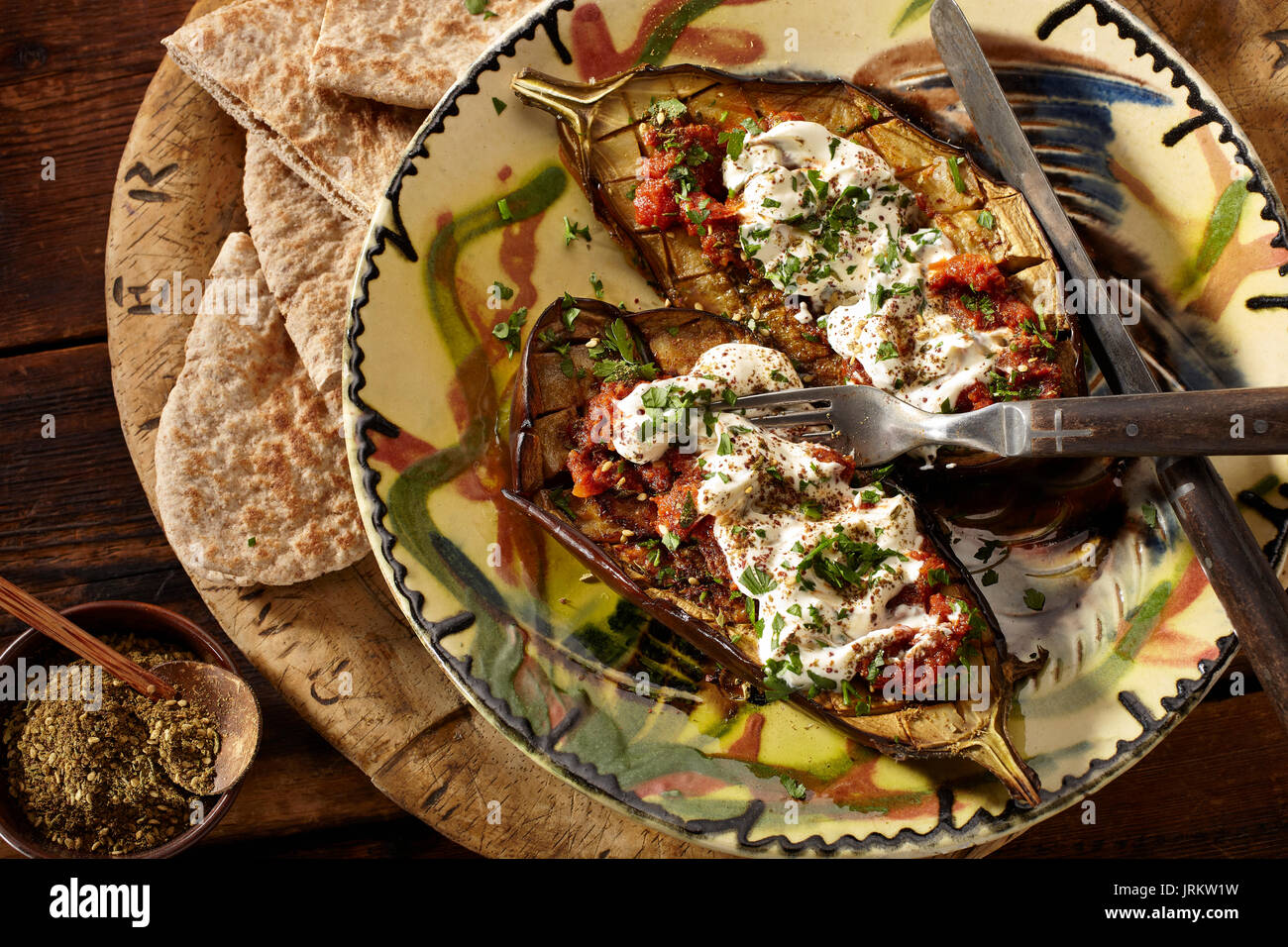 Turkish Imam bayaldi Stock Photo - Alamy