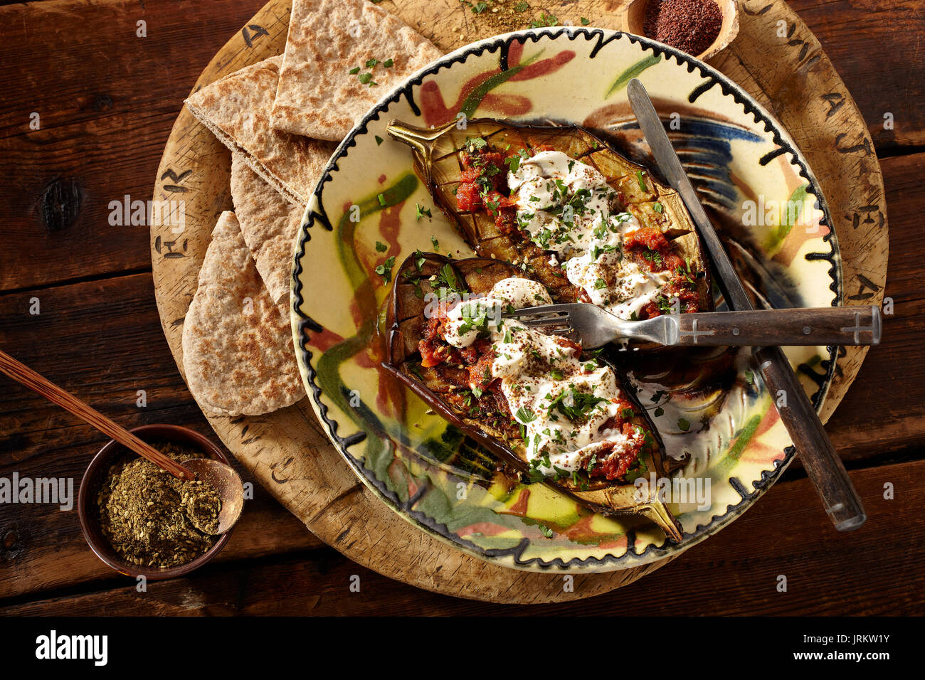 Turkish Imam bayaldi Stock Photo - Alamy