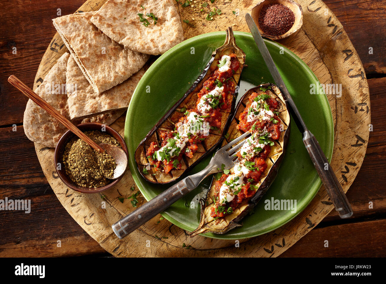 Turkish Imam bayaldi Stock Photo - Alamy