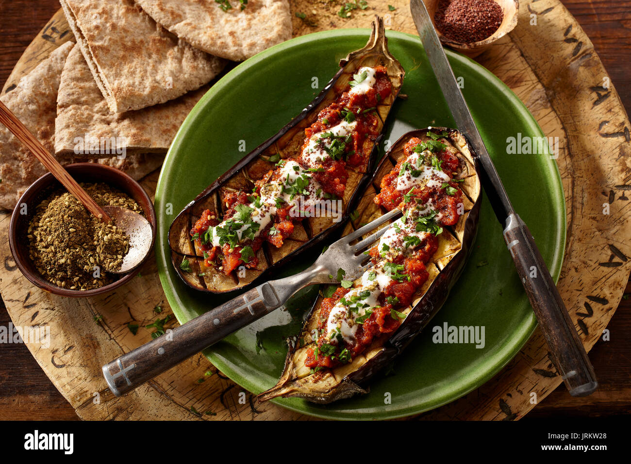 Turkish Imam bayaldi Stock Photo - Alamy