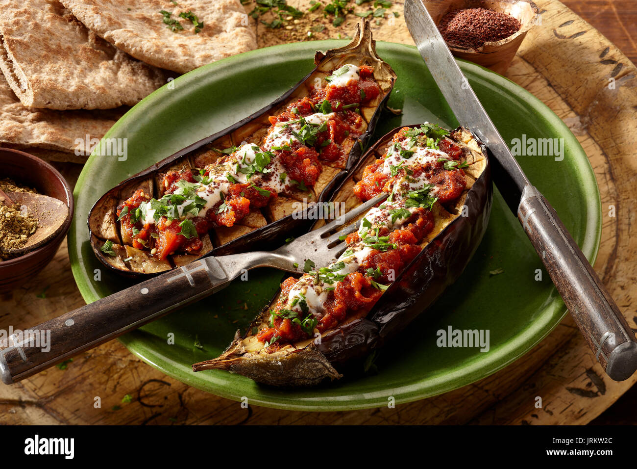 Turkish Imam bayaldi Stock Photo - Alamy