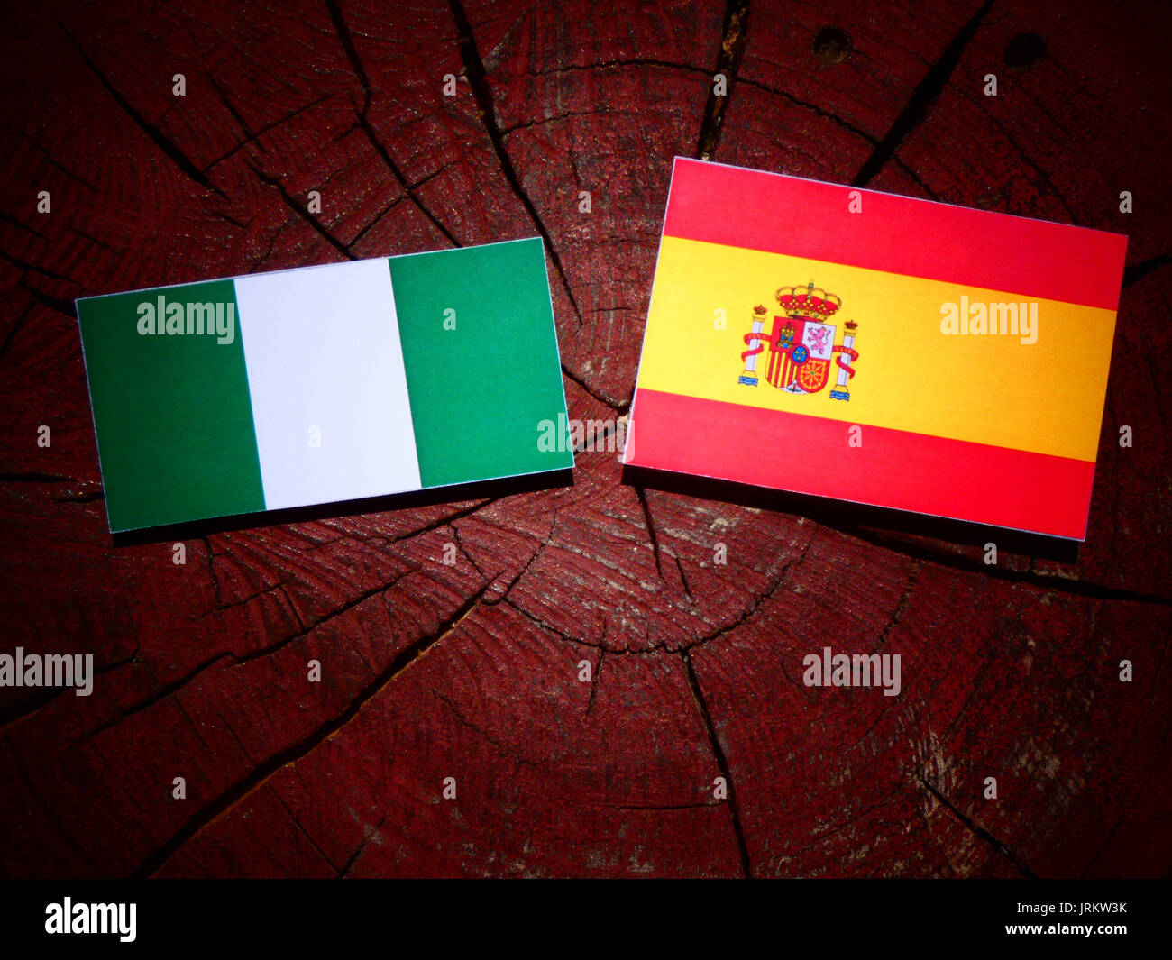 Nigeria spain flag hi-res stock photography and images - Alamy