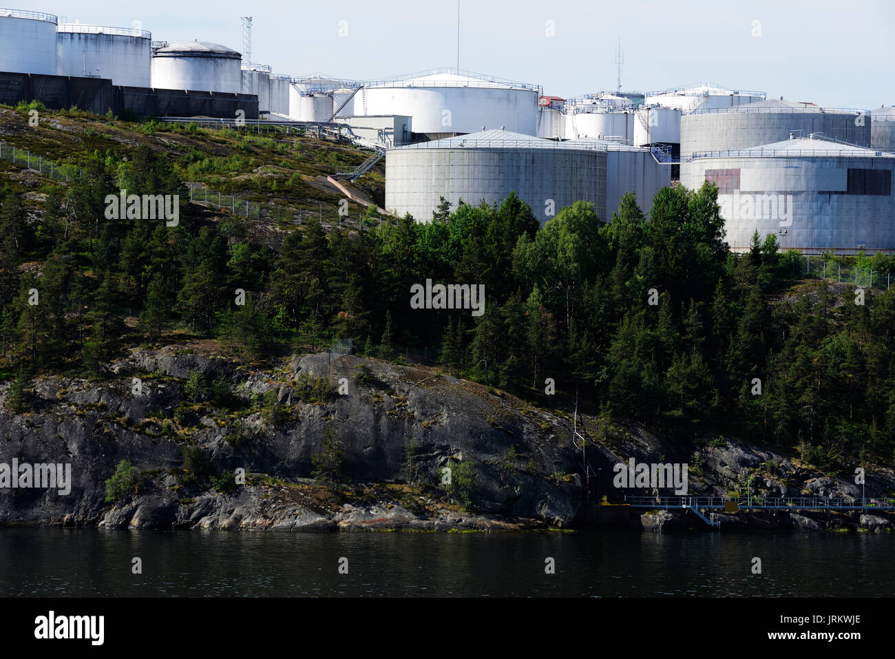 Water tank farm fence hi-res stock photography and images - Alamy