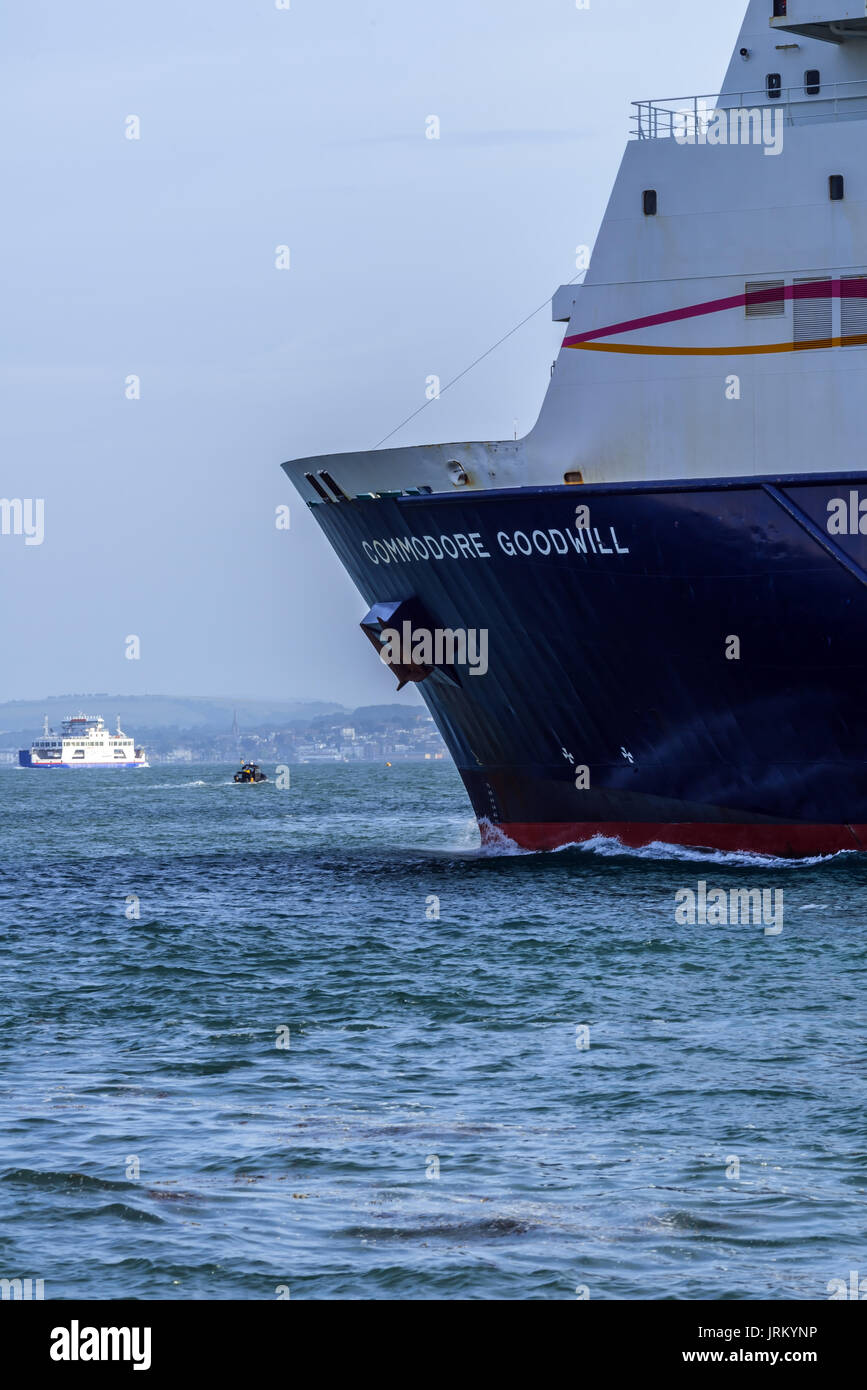Ship riding on the sea Stock Photo - Alamy