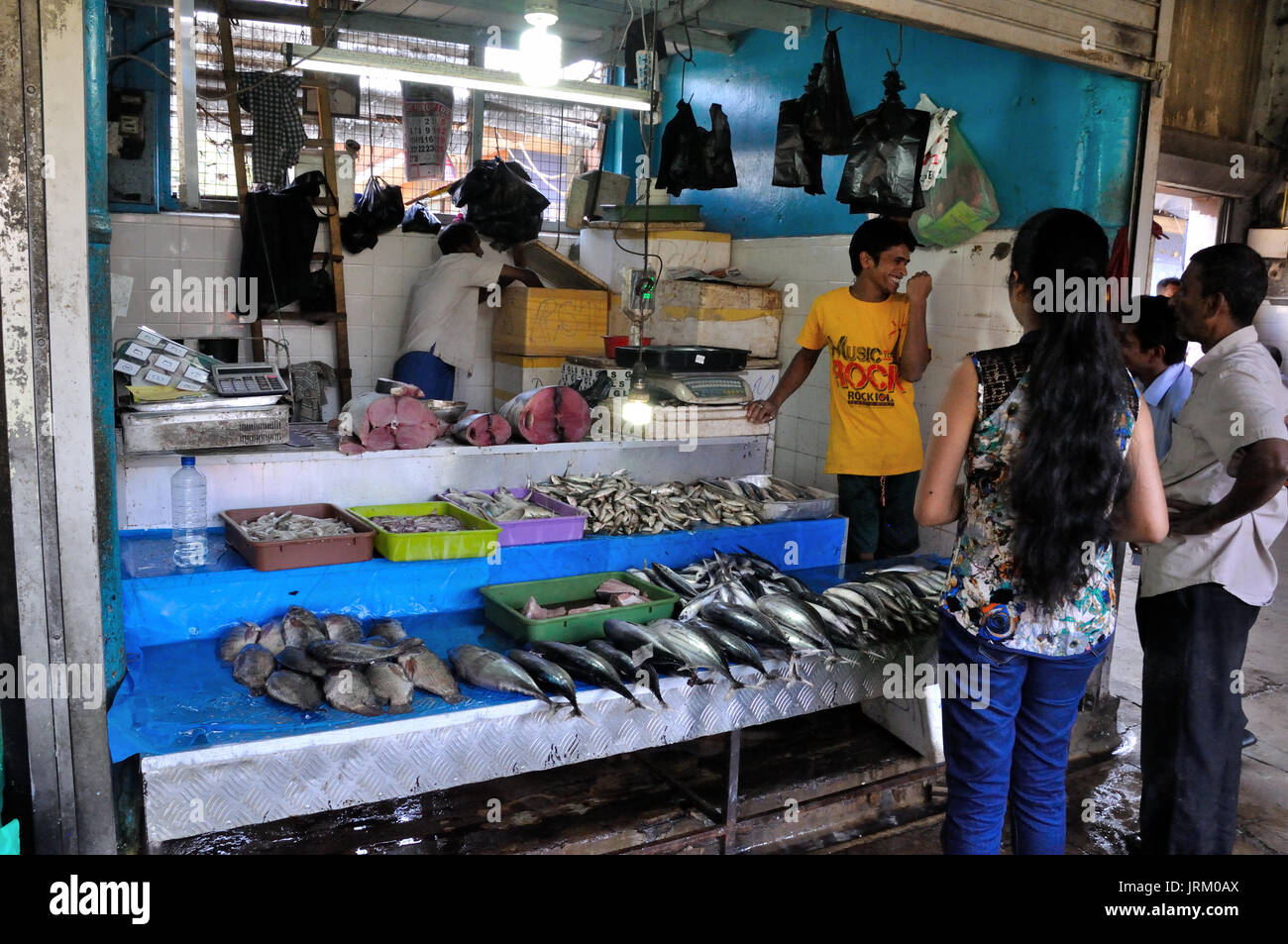 Shop selling fish in Kandy, Sri Lanka Stock Photo - Alamy