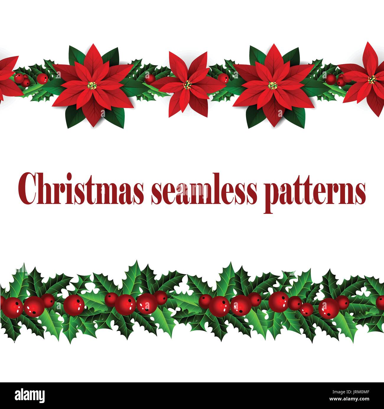 Set seamless holiday congratulation Cut Out Stock Images & Pictures - Alamy