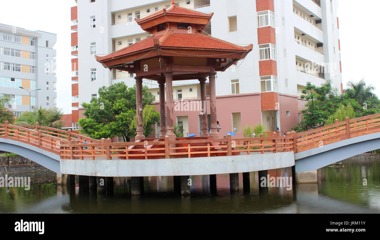 temple with two bridges Stock Photo - Alamy