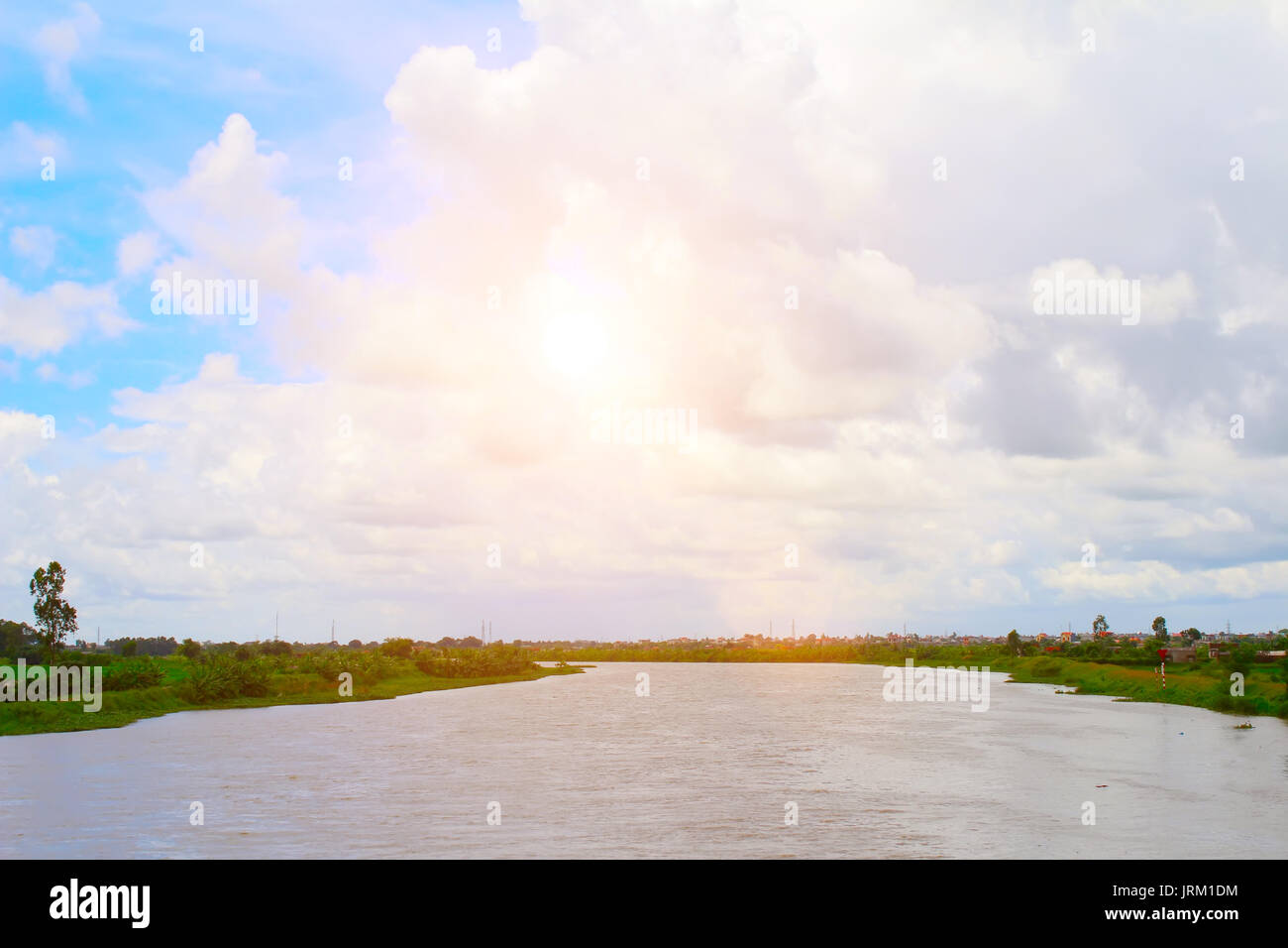 sky and river Stock Photo - Alamy