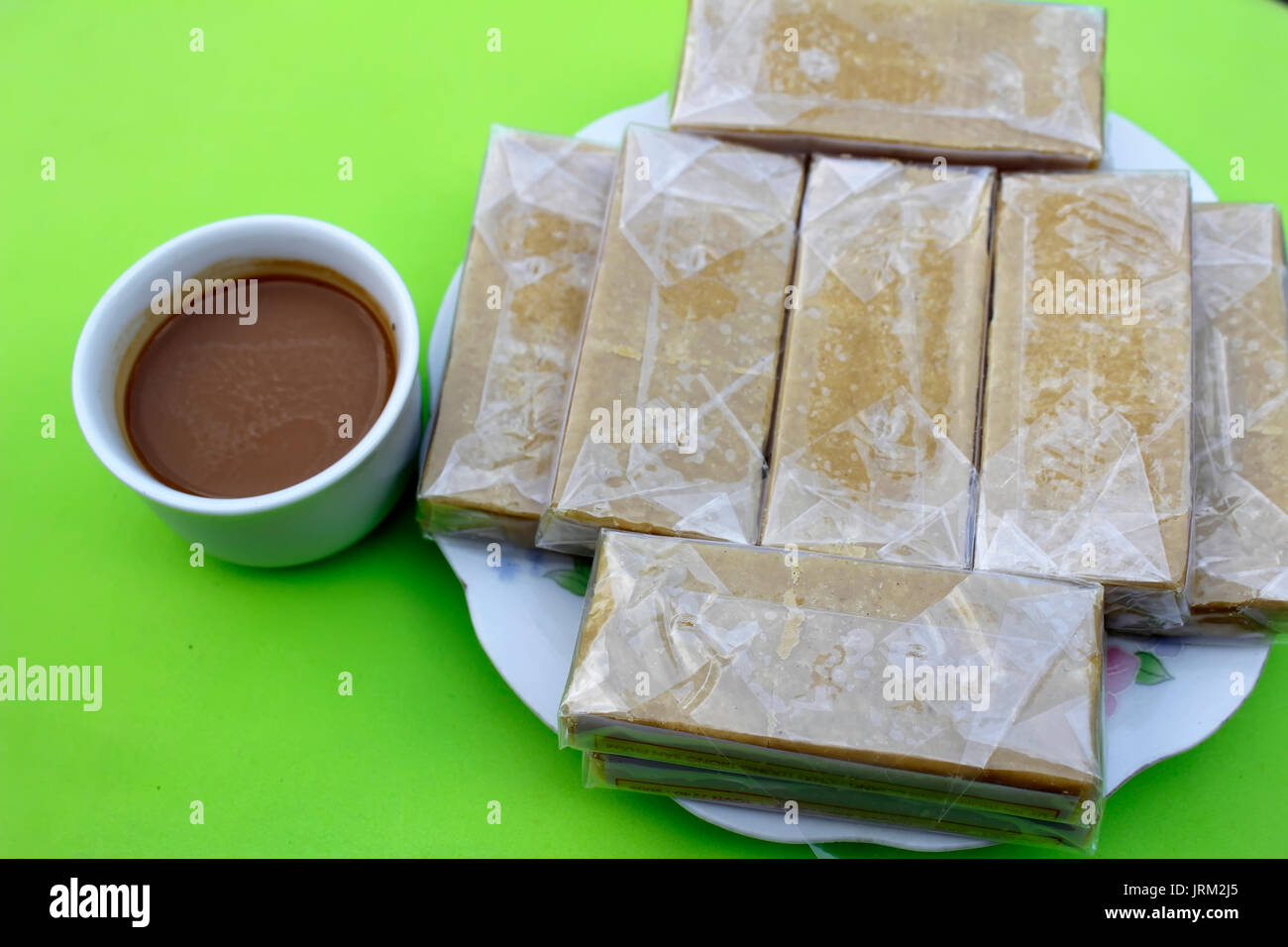 Green bean cake Stock Photo - Alamy