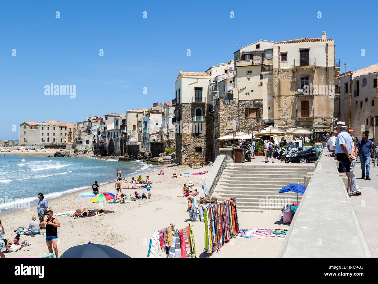 Cefalu Beach Sicily Italy High Resolution Stock Photography and Images ...