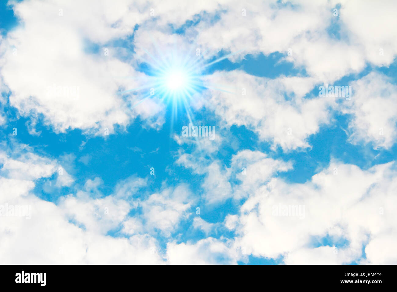 Beautiful sky view with sunlight Stock Photo - Alamy