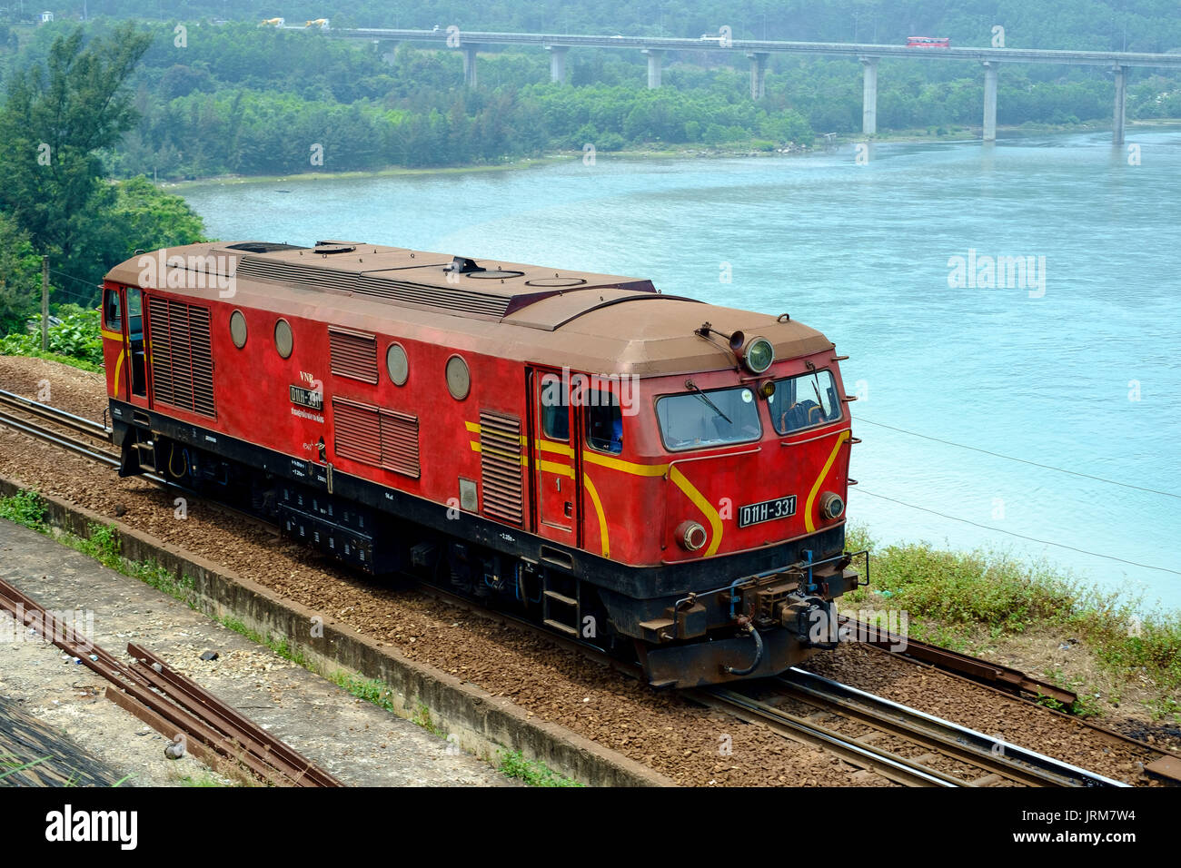 Vietnamese Railway Locomotive Stock Photo - Alamy