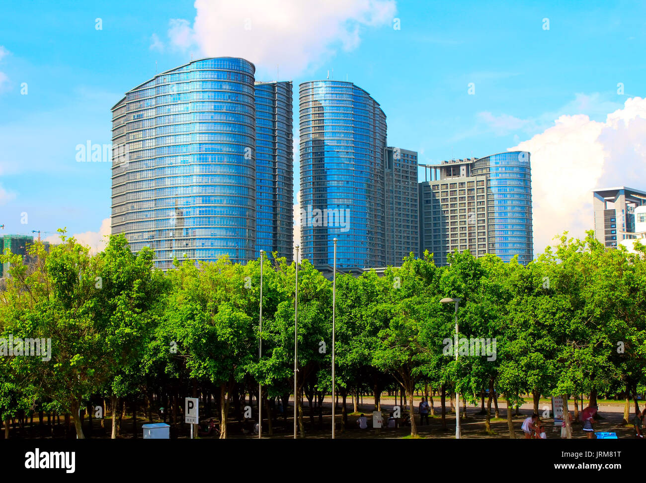 modern building with cloud Stock Photo - Alamy