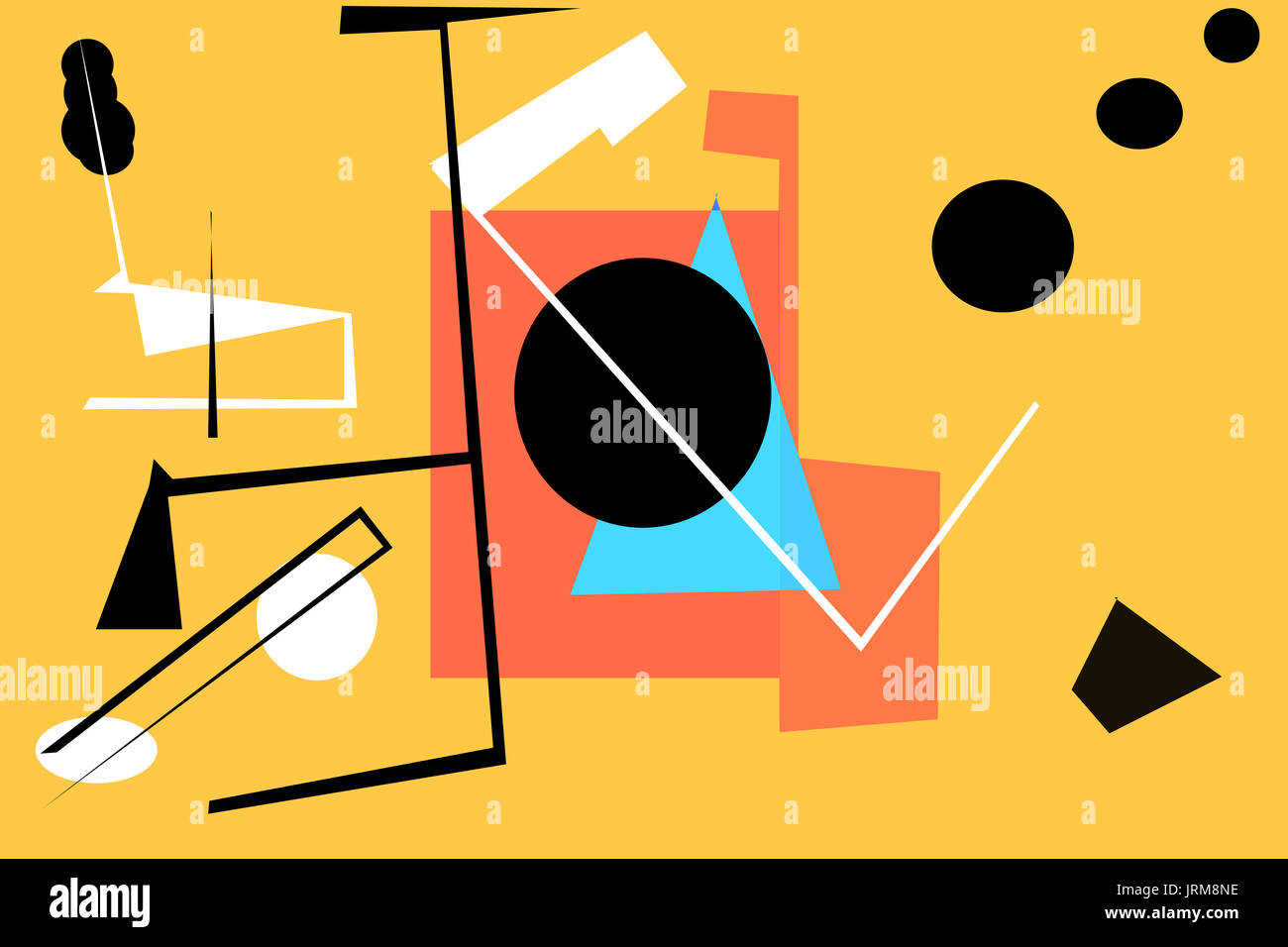 Abstract Geometric Composition Stock Photo - Alamy