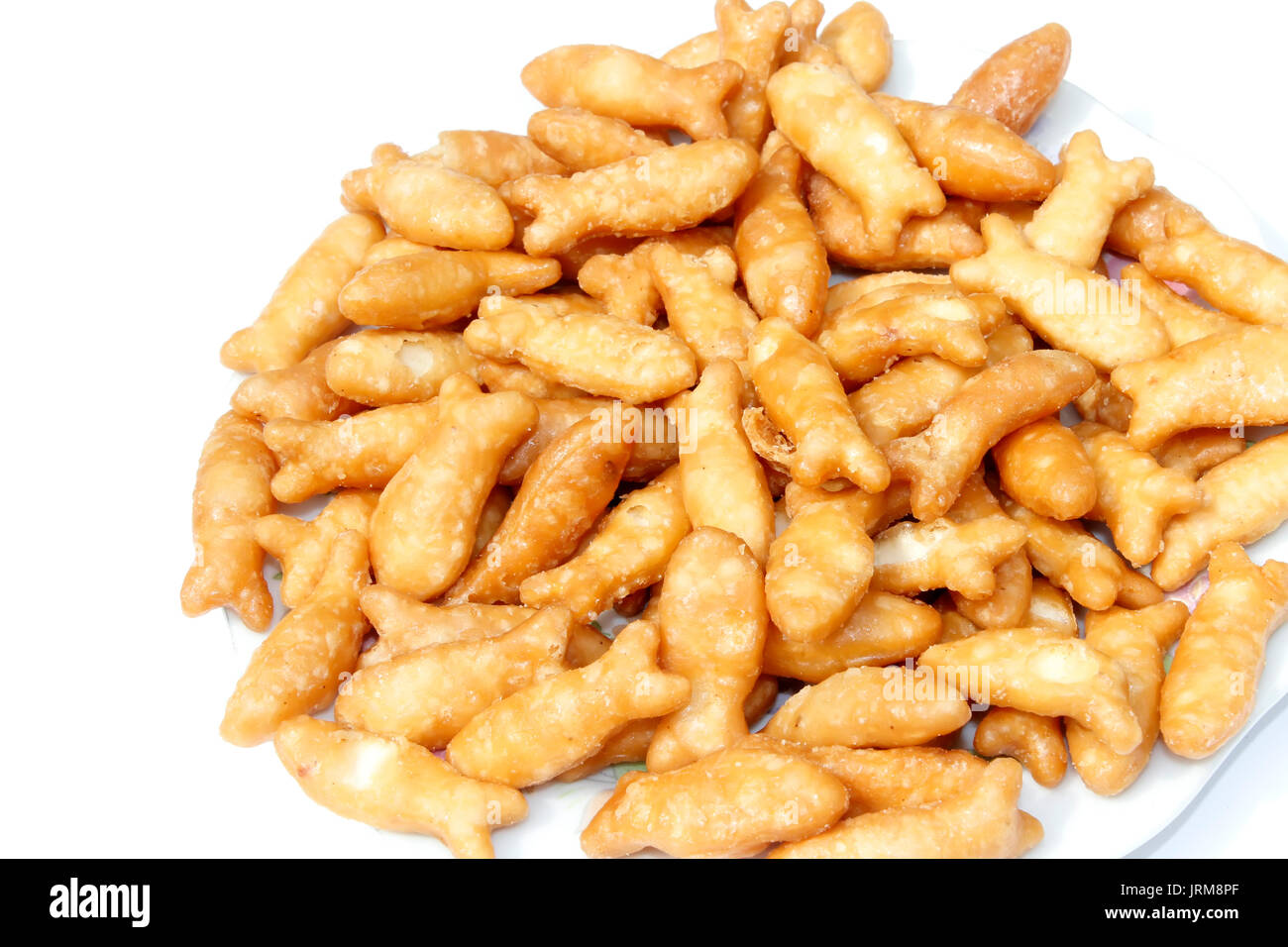 fish cake isolated on white background Stock Photo - Alamy
