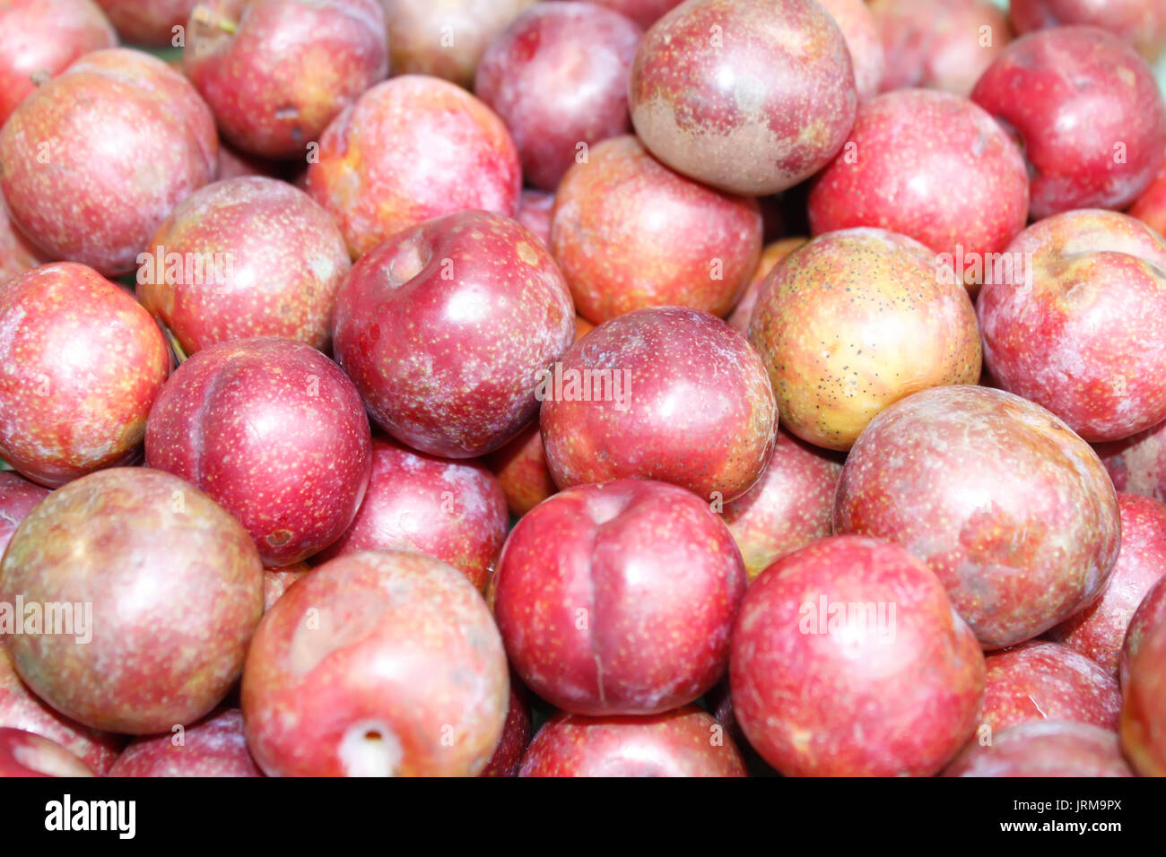 Wet plums on plate hi-res stock photography and images - Alamy