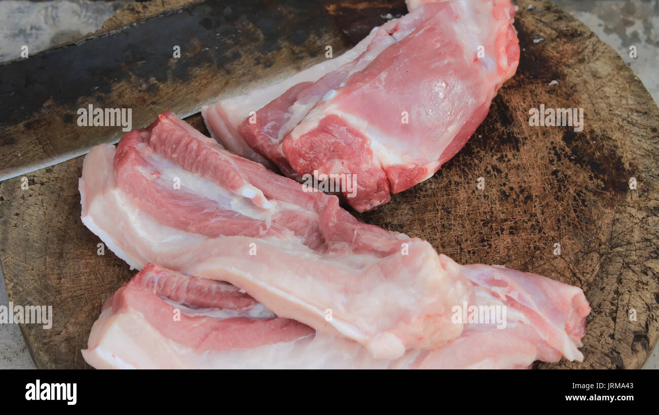 Meat factory lot pork hi-res stock photography and images - Alamy