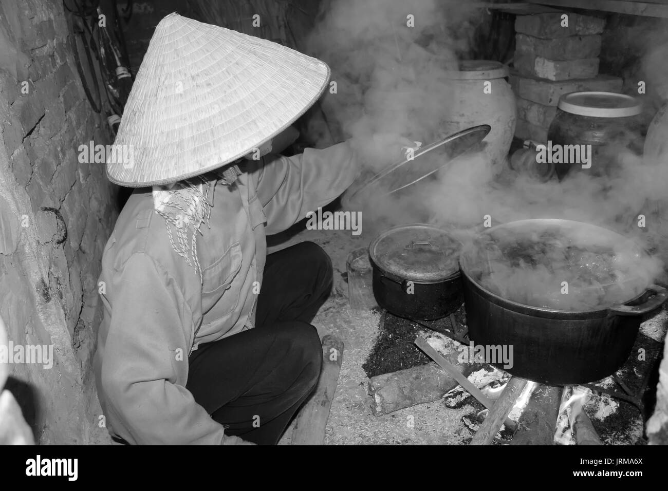 Asian rice cakes Black and White Stock Photos & Images - Alamy