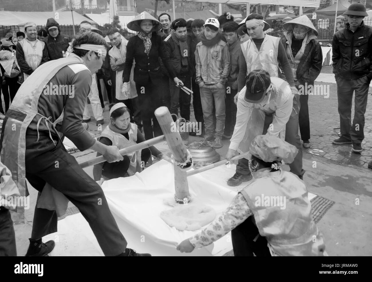Vietnam sticky rice cake Black and White Stock Photos & Images - Alamy