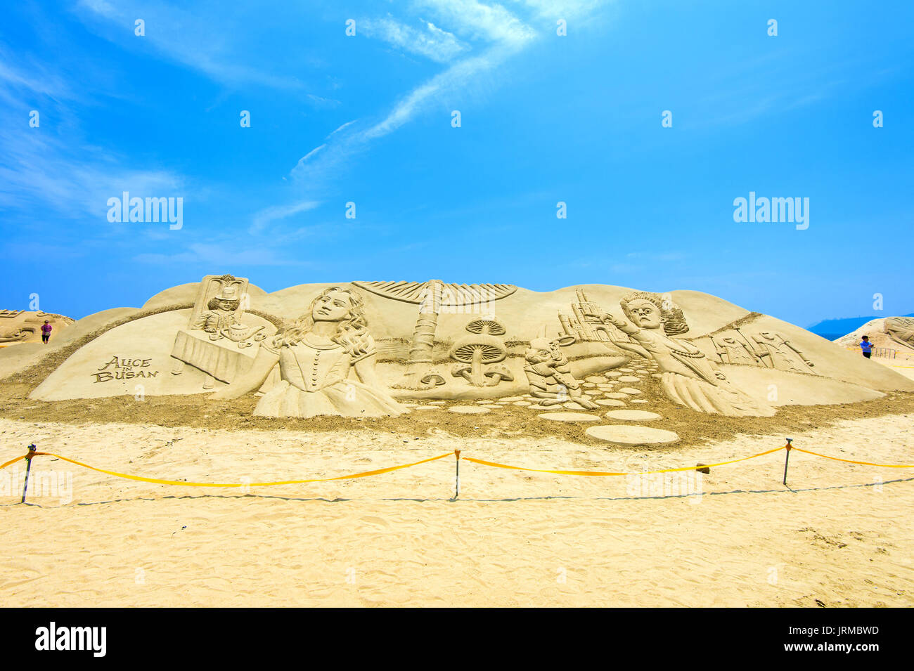 BUSAN, SOUTH KOREA - JUNE 1: Sand sculptures at the Busan Sand Festival ...