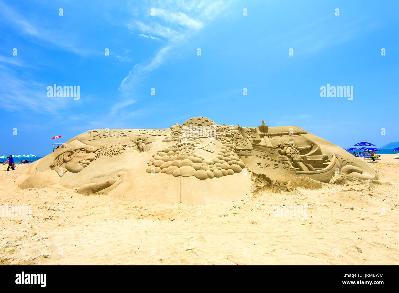 BUSAN, SOUTH KOREA - JUNE 1: Sand sculptures at the Busan Sand Festival ...