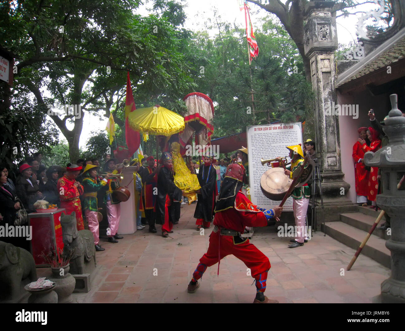 HAI DUONG, VIETNAM, March, 4: Group of people in traditional costume ...