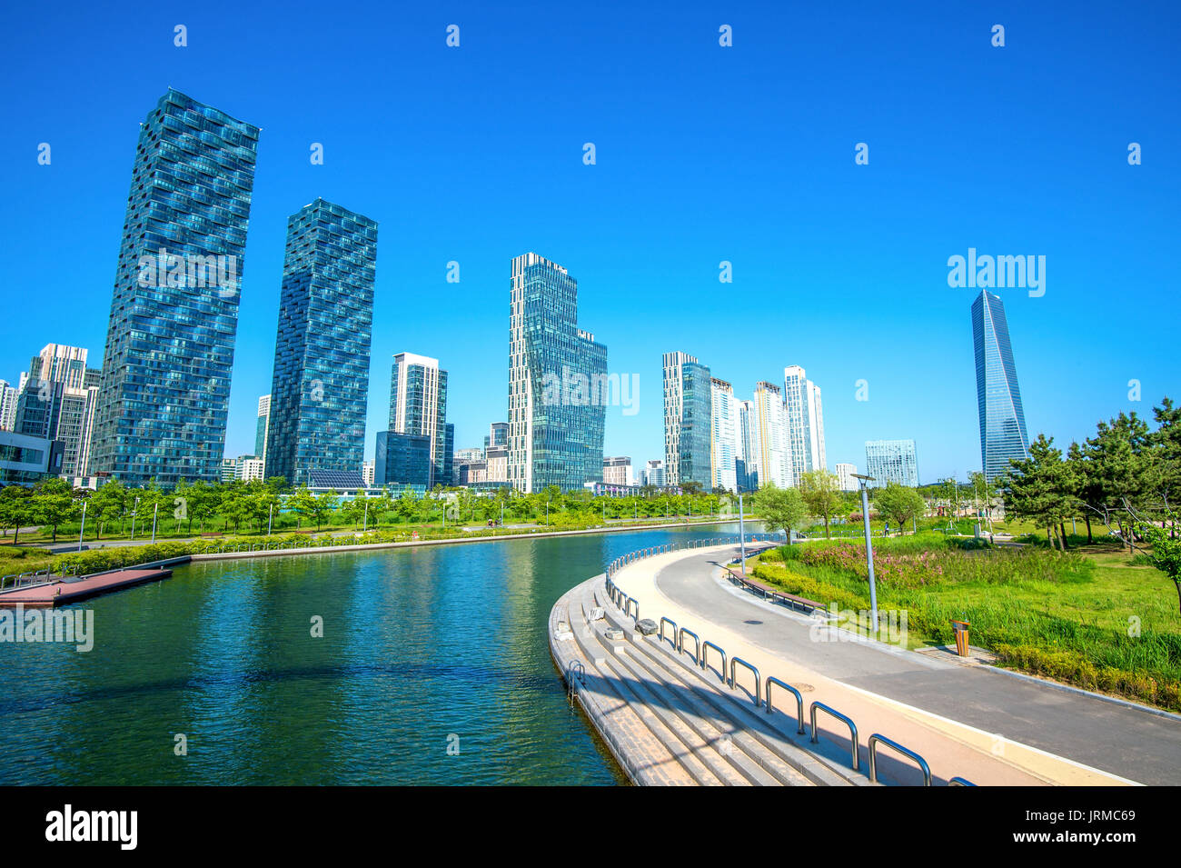 INCHEON, SOUTH KOREA - MAY 20 : Songdo Central Park is the green space ...