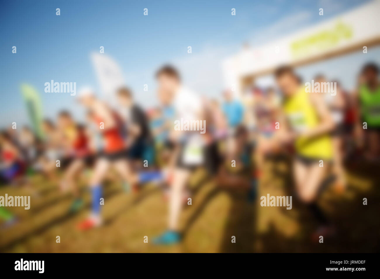 Start of competition for running Stock Photo - Alamy