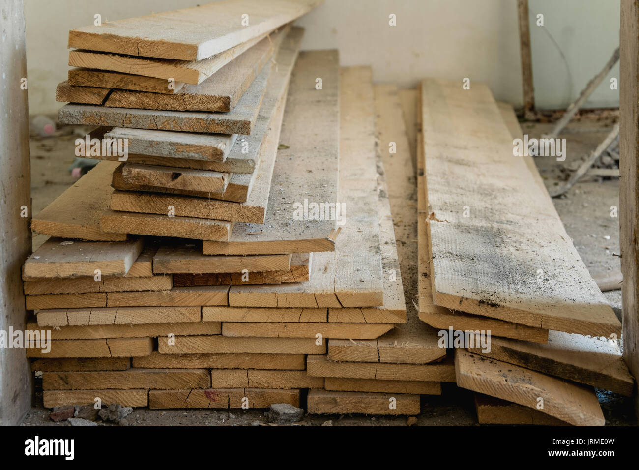 Wood carpentry boards Stock Photo - Alamy