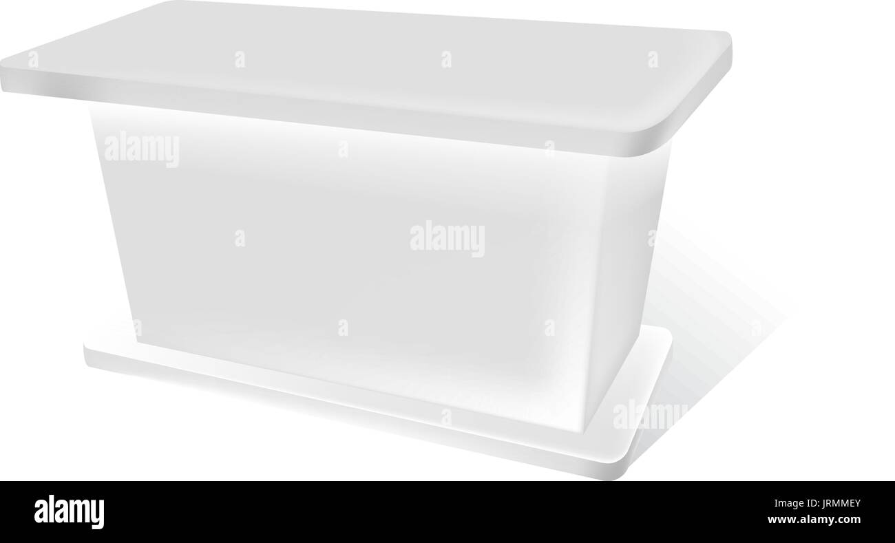 Trade exhibition promo stand, sales Kiosk Retail Trade Stand. MockUp ...