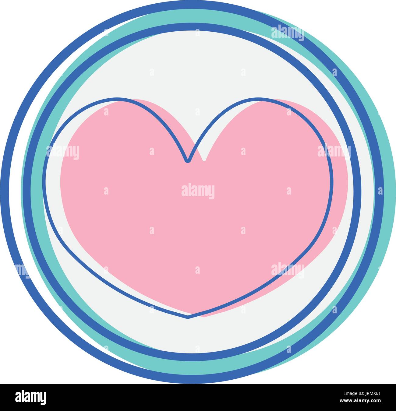 heart emblem to love and romantic symbol Stock Vector Image & Art - Alamy