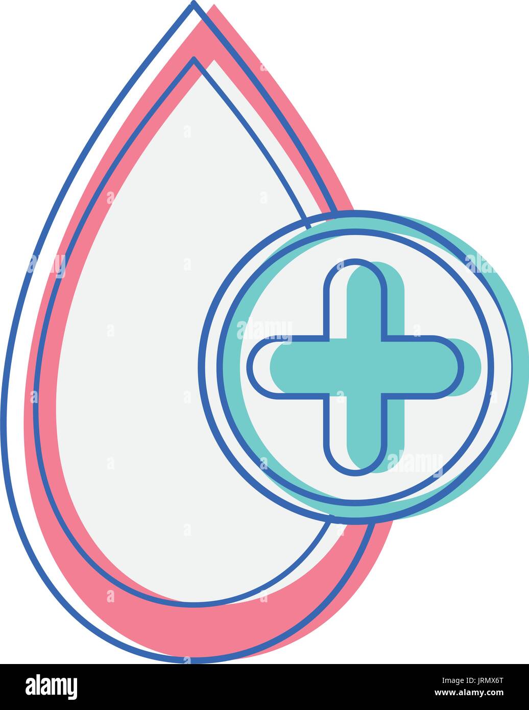 Syringe drop cross symbol Stock Vector Images - Alamy