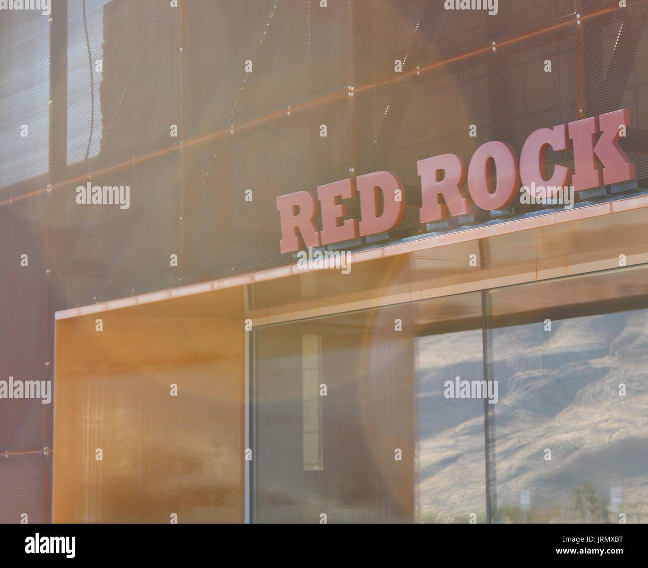 Red Rock Canyon sign Stock Photo - Alamy
