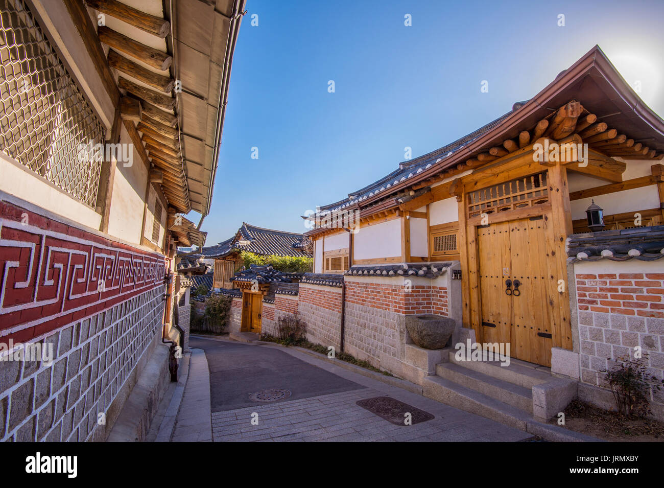 Bukchon Hanok Village,Traditional Korean style architecture in Seoul ...