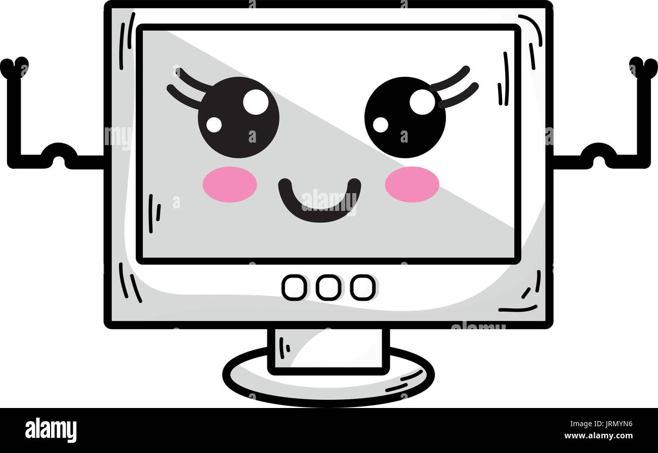 Happy Computer Clip Art