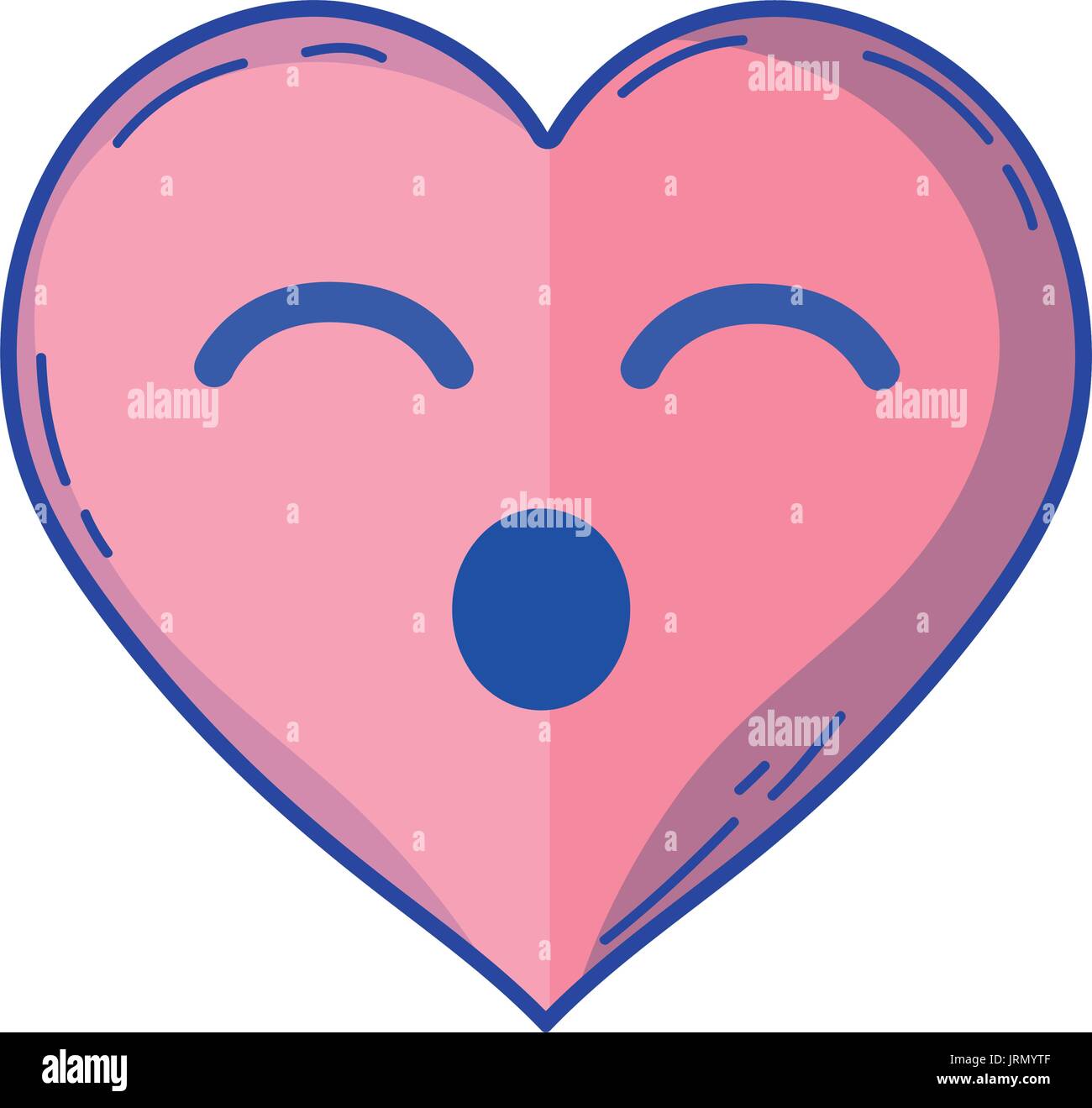 kawaii cute funny heart love Stock Vector Image & Art - Alamy