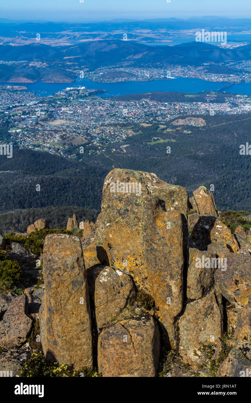Mount Wellington, Hobart, Australia - 7 January 2017: the stunning ...