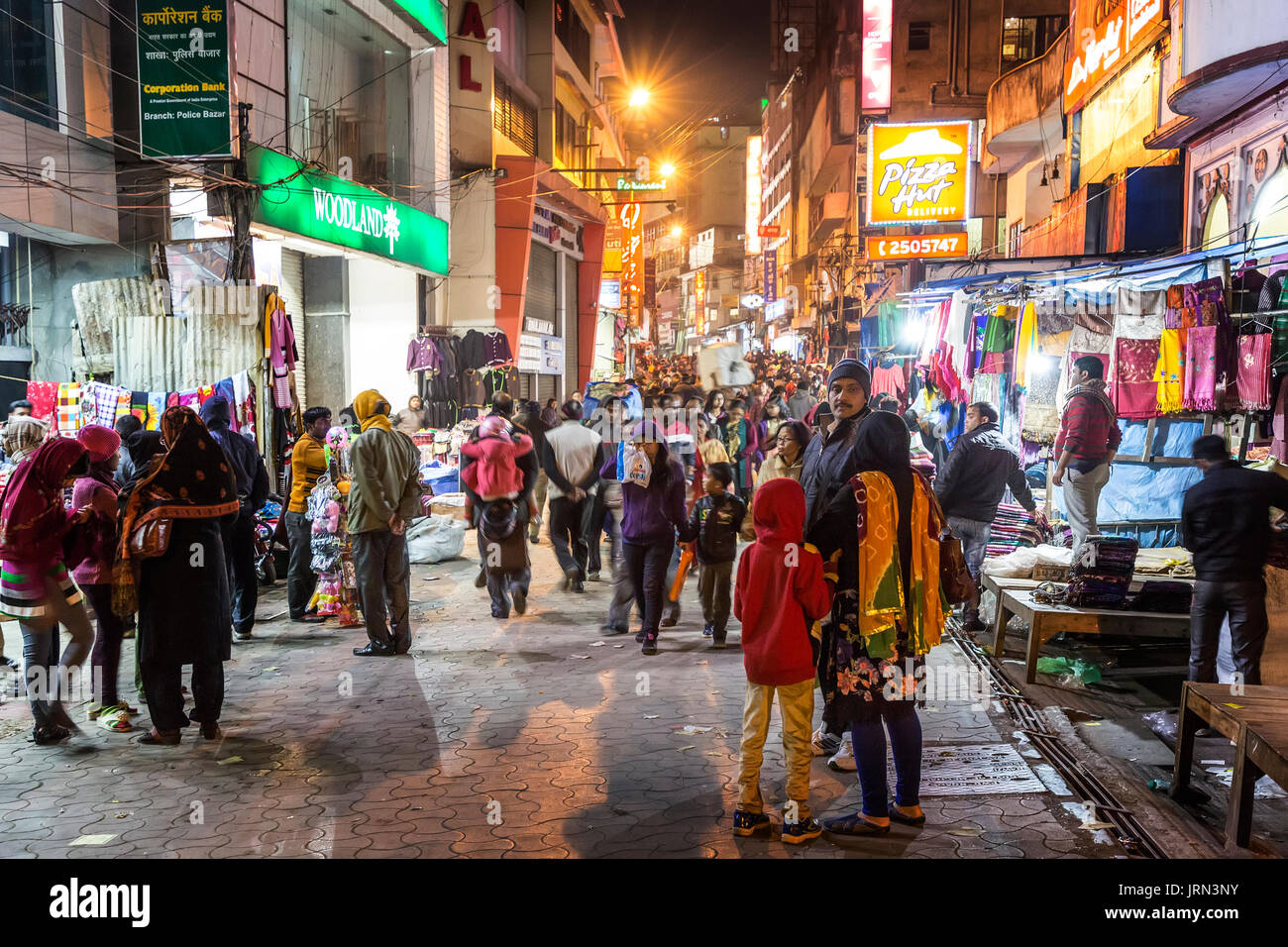Shopping street, Shillong, Meghalaya, India Stock Photo - Alamy