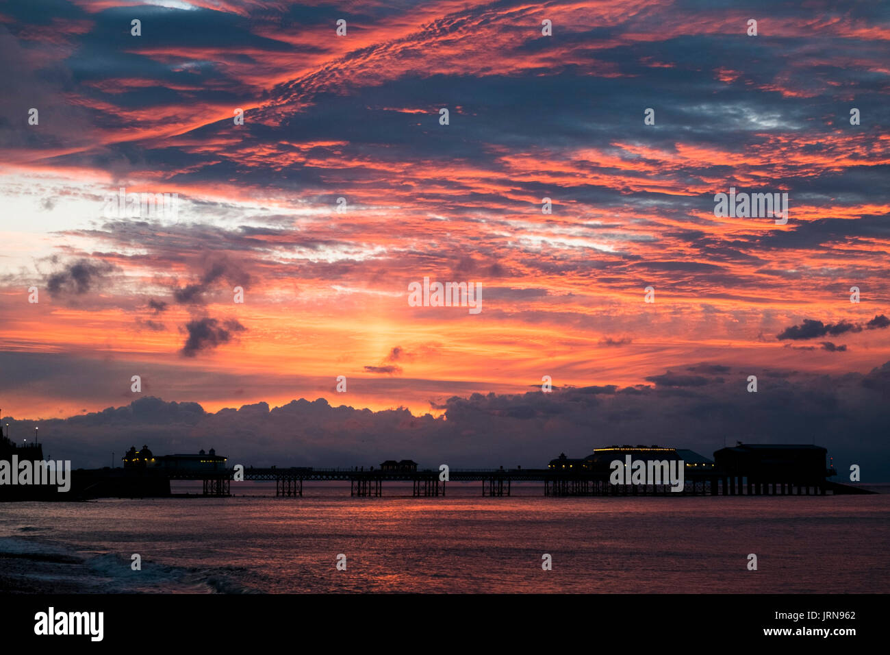 Sunset at Cromer Stock Photo - Alamy
